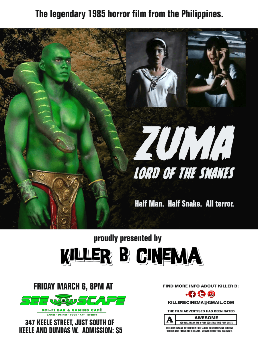 Killer B Cinema presents: Zuma: Lord of The Snakes | Lizzie Violet